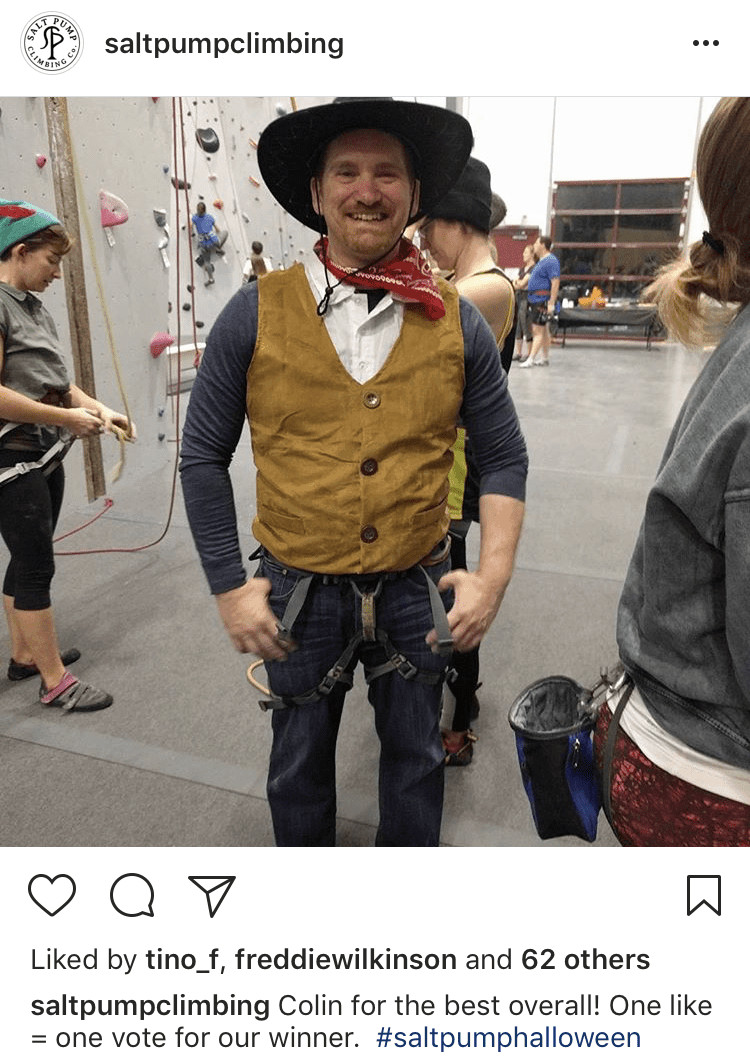 Halloween Costume Contest Winners - Salt Pump Climbing Co.