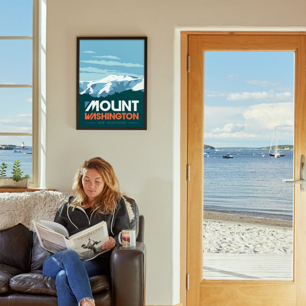 Mount Washington Framed Poster framed art - Salt Pump Climbing Co.