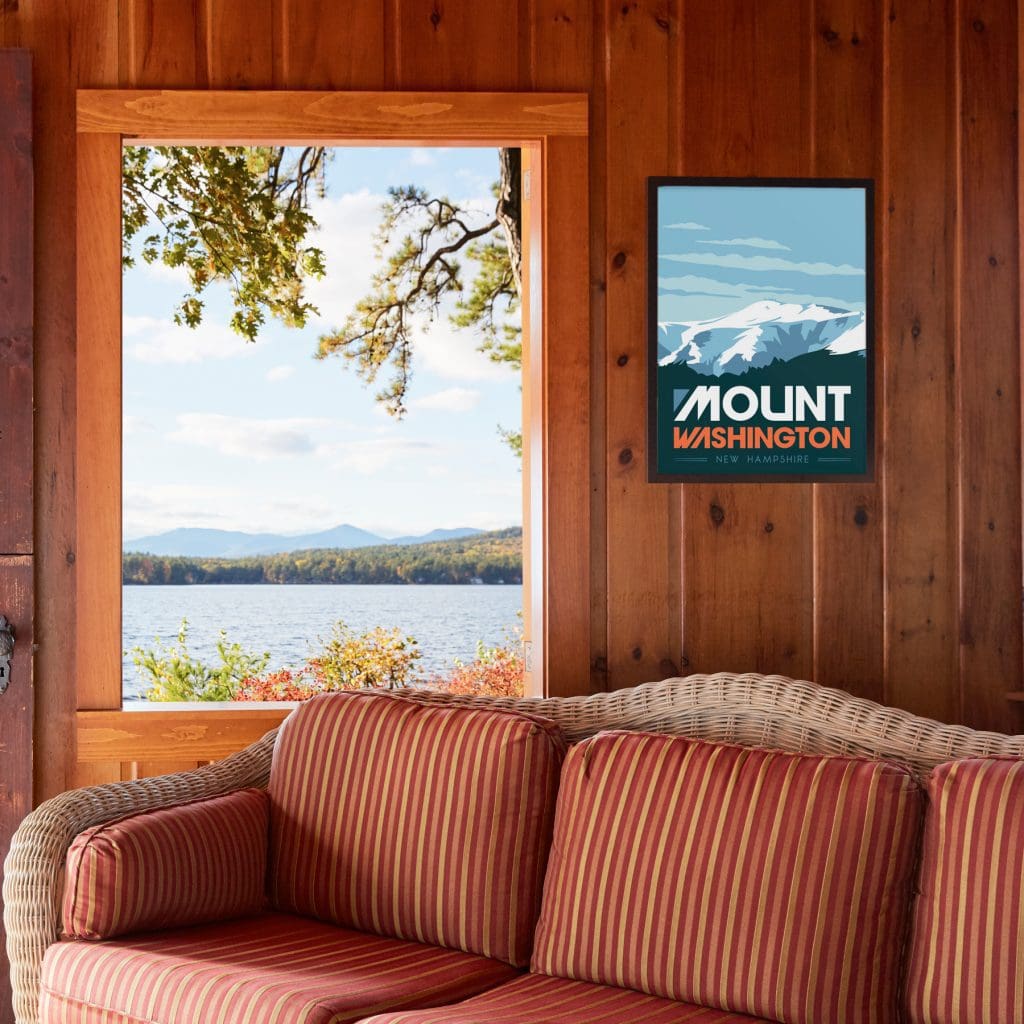 Mount Washington Framed Poster framed art - Salt Pump Climbing Co.