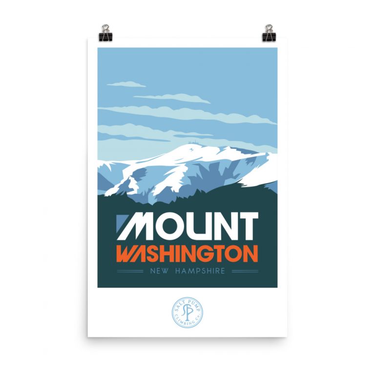 Mount Washington Dormitory Poster poster- Salt Pump Climbing Co.