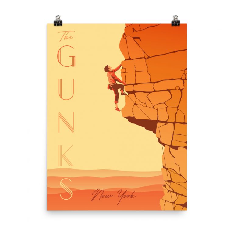 Gunks Poster - Salt Pump Climbing Co.